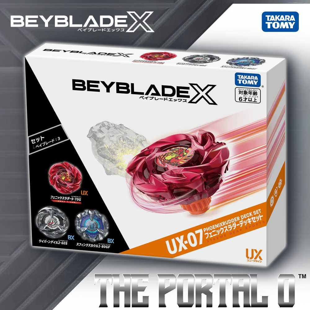 Takara Tomy Beyblade X UX-07 Phoenix Rudder Deck Set – ThePortal0 Beyradise