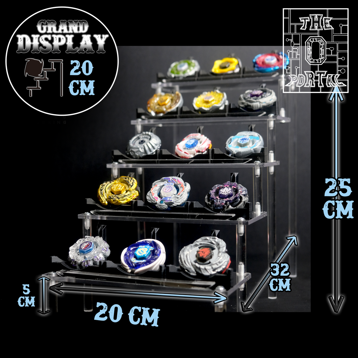 Grand Beyblade Display w/ Custom Bey Display – ThePortal0 Beyradise